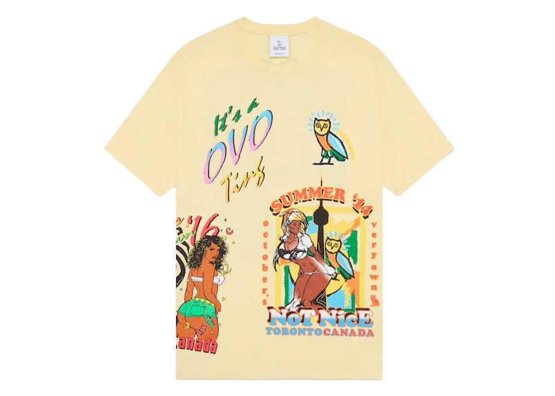 OVO Caribana Festival Tribute T-shirt Cream Men's - SS24 - US