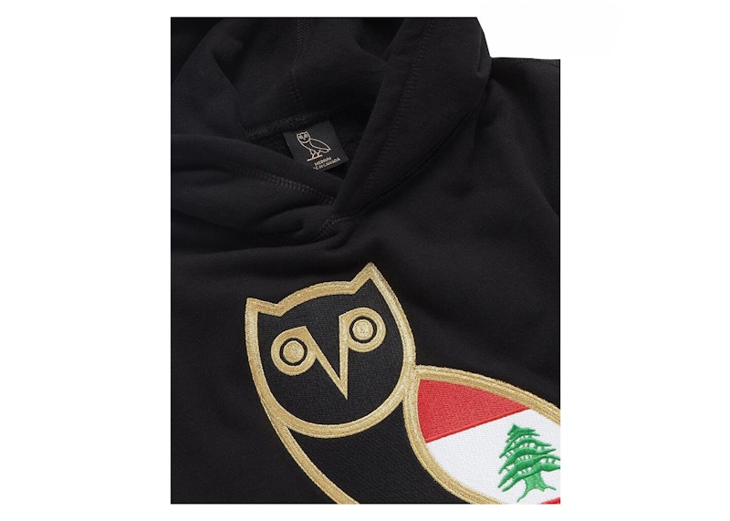 OVO Cedar of Lebanon OG Owl Hoodie Black Men's - SS23 - US