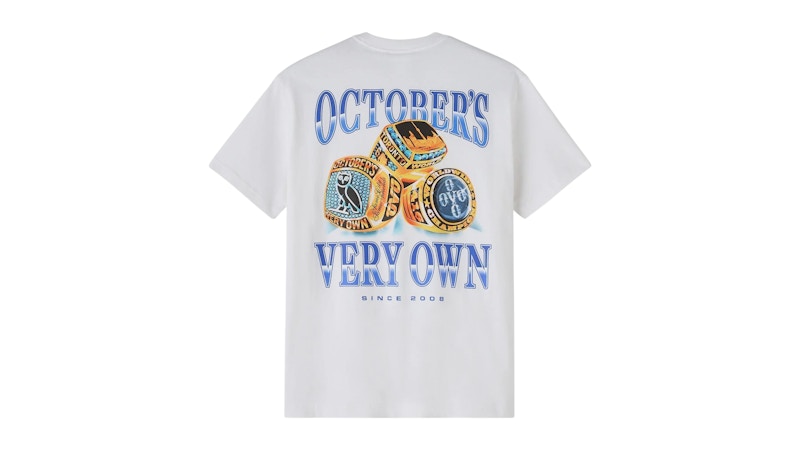 OVO Championship Rings Tee White Men's - FW25 - GB