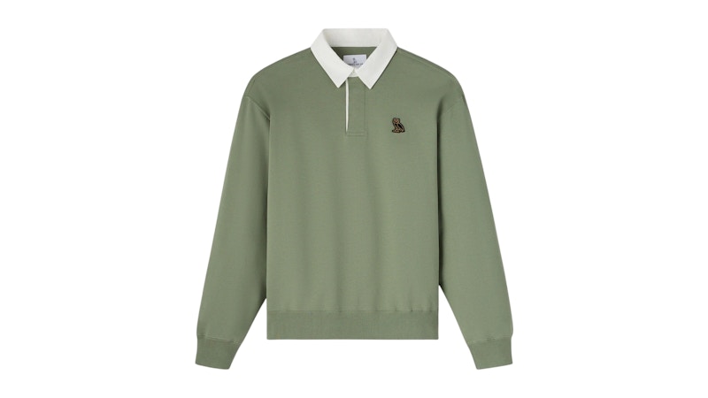 OVO Classic Rugby Polo Olive 男士 - SS25 - TW