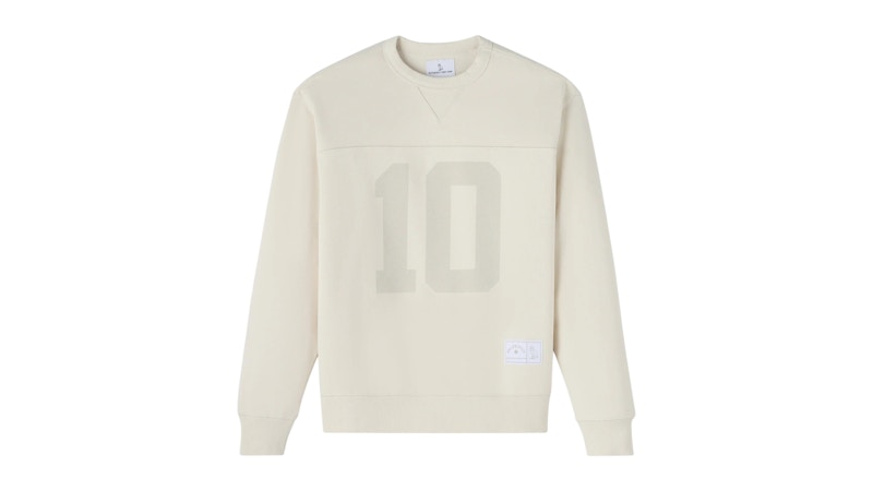 OVO Enzyme Washed Panelled Crewneck Beige Men's - SS25 - GB