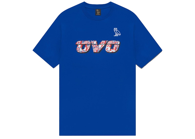 OVO Flag Runner T-shirt Royal Blue Men's - SS21 - US