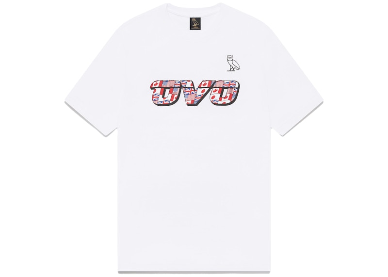 OVO Flag Runner T-shirt White Men's - SS21 - GB