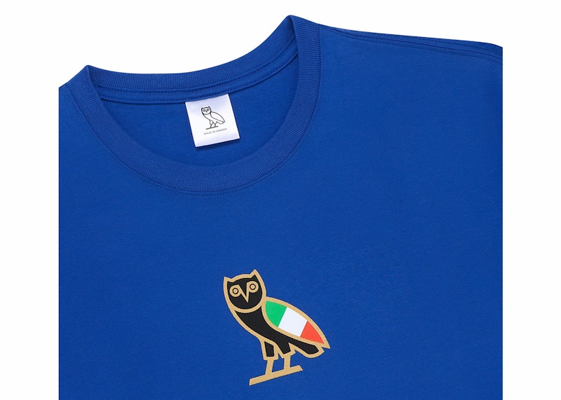 OVO Italy Mini OG Owl T-shirt Blue Men's - SS24 - US