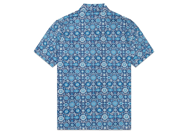 OVO Liberty Floral Camp Shirt Blue Men's - US