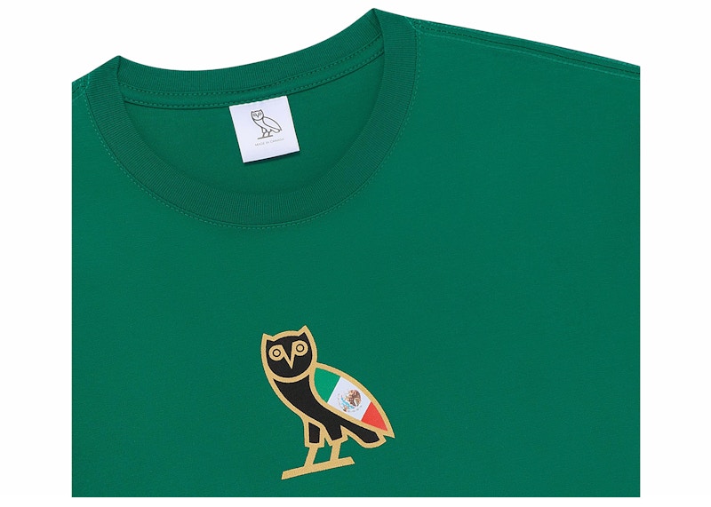 OVO Mexico Mini OG Owl T-shirt Green Men's - SS24 - US