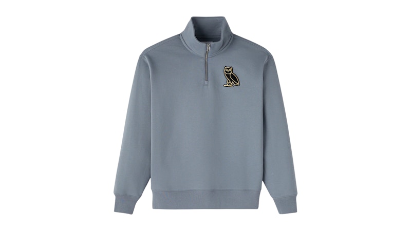 OVO Mini OG Quarter-Zip Mockneck Slate Blue 男士 - FW25 - TW