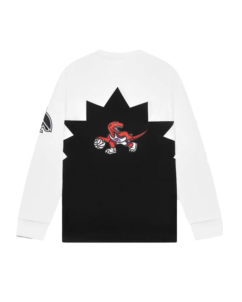 OVO Mitchell And Ness '95 Raptors Longsleeve T-Shirt Black/White Men's ...