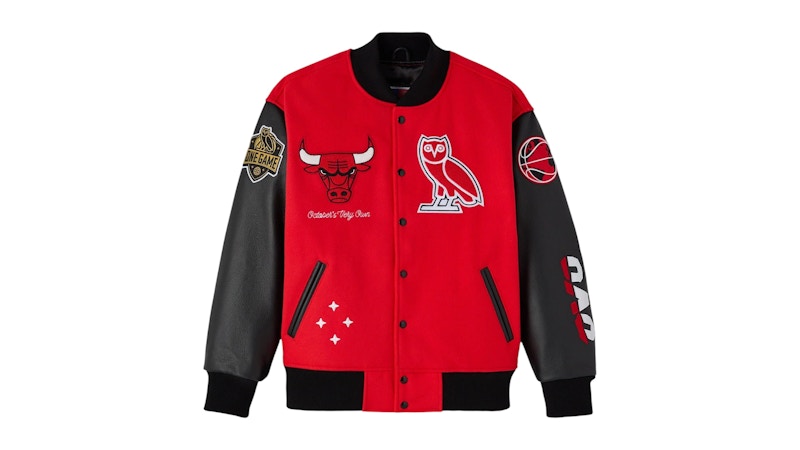 OVO NBA Chicago Bulls Varsity Jacket Red Men's - FW25 - US