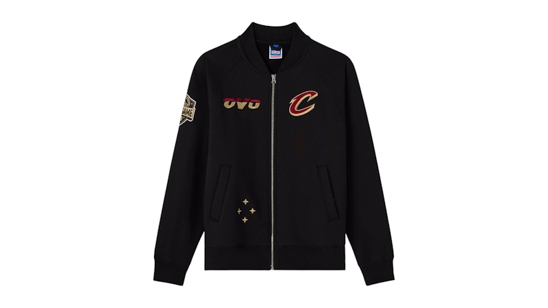 OVO NBA Cleveland Cavaliers Fleece Jacket Black Men's - FW25 - US