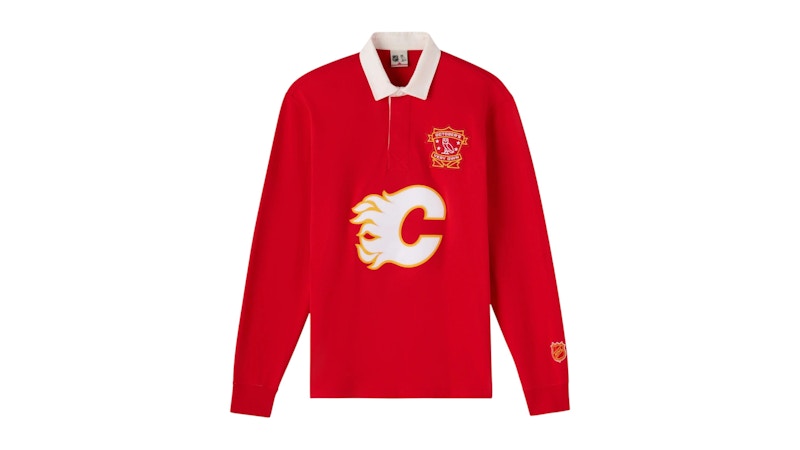 OVO NHL Calgary Flames Rugby Polo Red Men's - FW25 - US