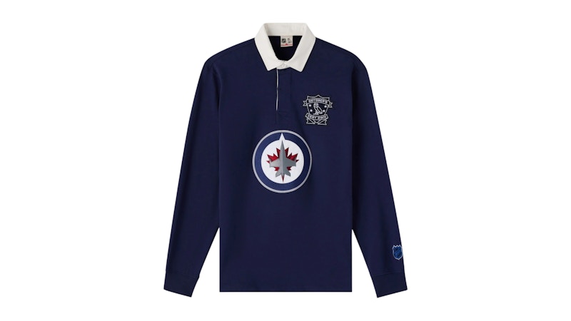 OVO NHL Winnipeg Jets Rugby Polo Navy Men's - FW25 - US