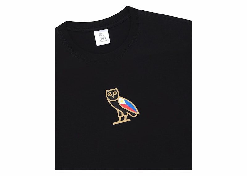 OVO Philippines Mini OG Owl T-shirt Black Men's - SS24 - US