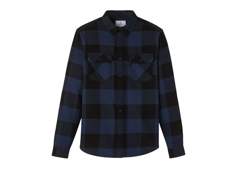 OVO Plaid Flannel Shirt Starling 男士 - FW25 - TW