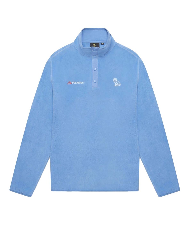 OVO Polartec Thermal Pro Microfleece Mock Neck Blue Men's - SS23 - US