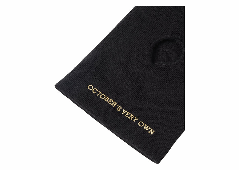 OVO Pom Pom Balaclava Mask Black - FW20 - US