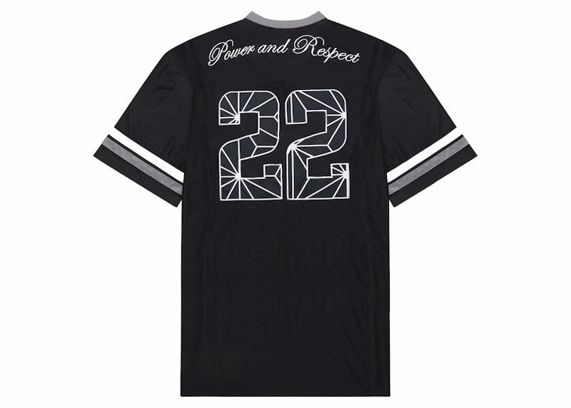 OVO Power And Respect Football Jersey Black Men's - FW22 - US
