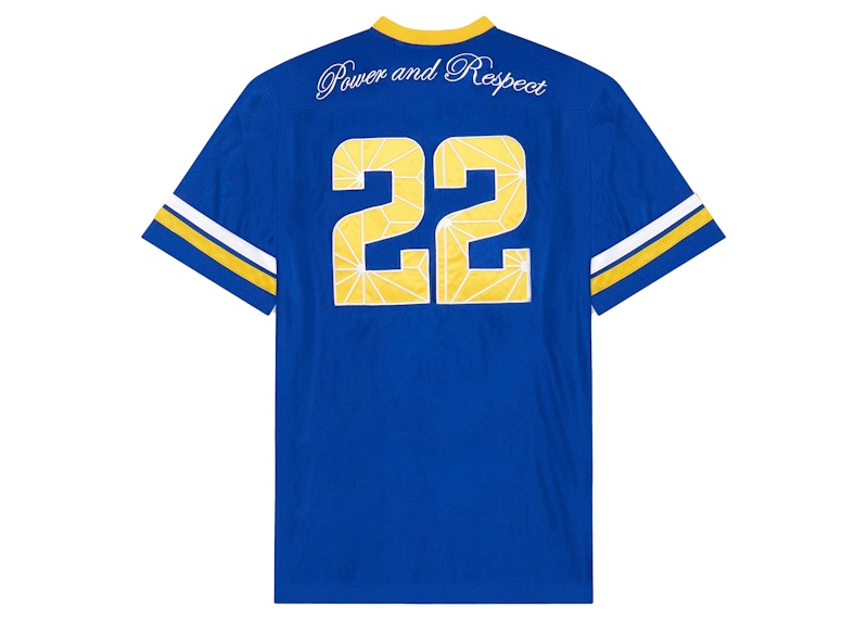 OVO Power And Respect Football Jersey Royal Blue Men's - FW22 - US