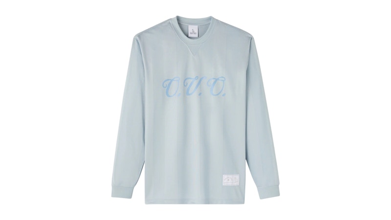 OVO Retro Script Long-Sleeve Soccer Jersey Light Blue Men's - SS25 - US