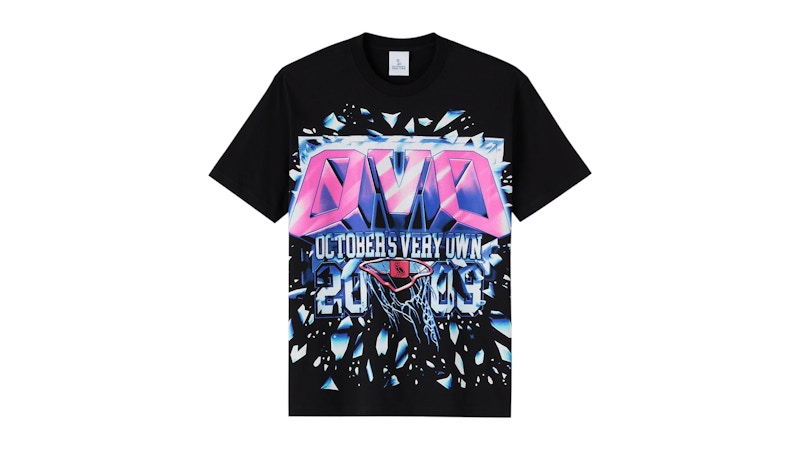 OVO Shattered Backboard Tee Black Men's - FW25 - US