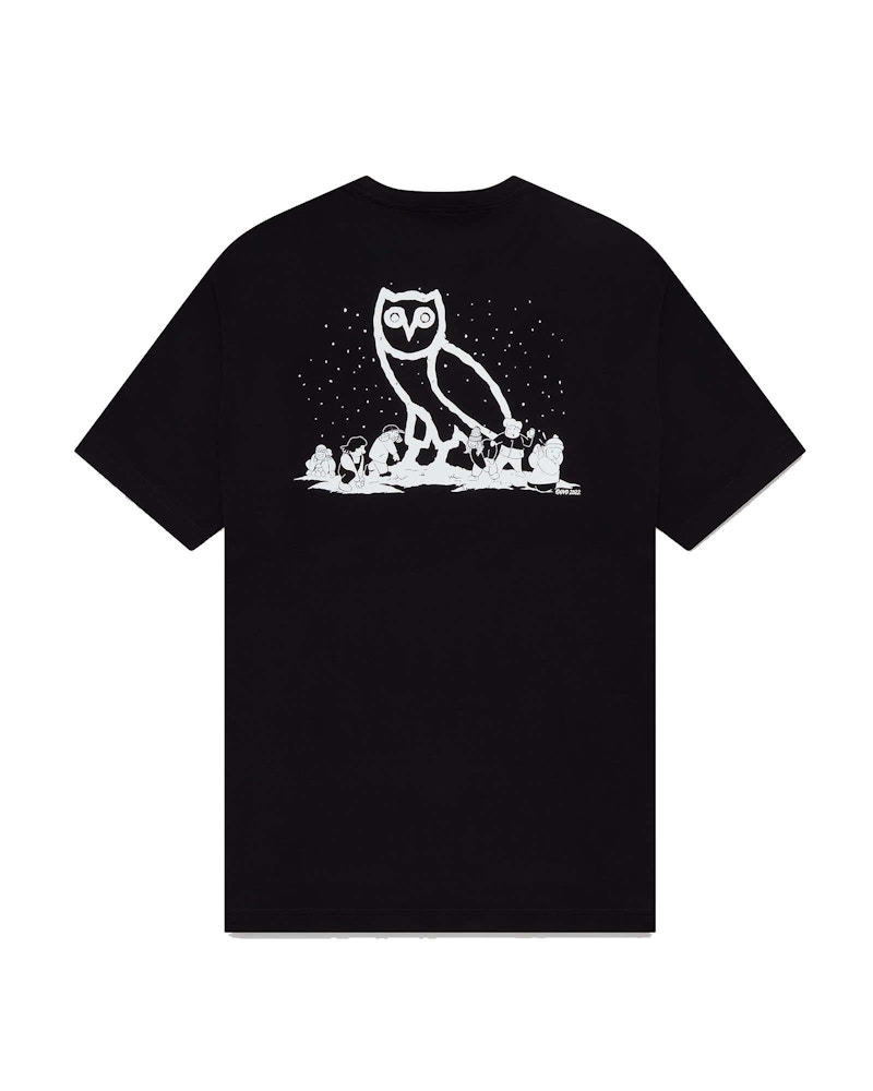 OVO Snow Owl T-Shirt Black Men's - FW22 - US