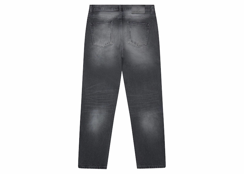 OVO Straight Fit Denim Washed Black Men's - FW22 - US
