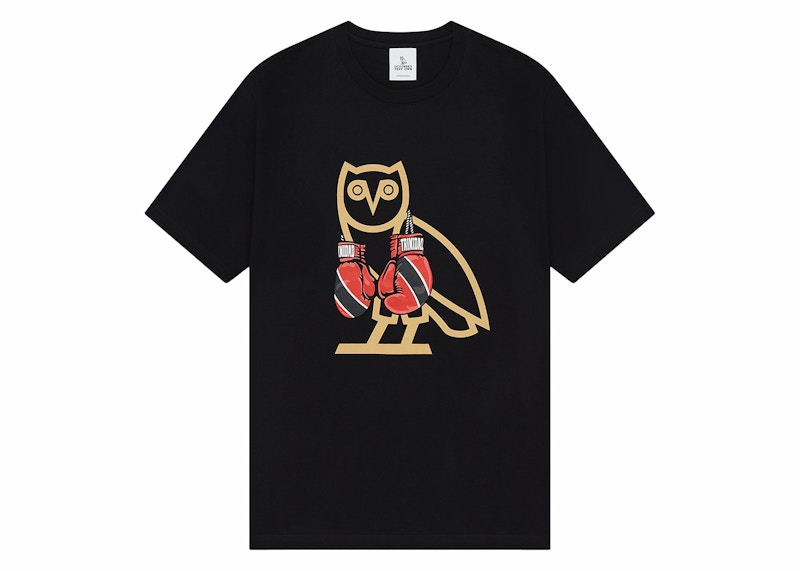 OVO Trinidad and Tobago Boxing Gloves OG Owl T-Shirt Black Men's - SS24 ...