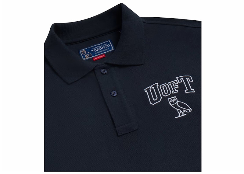 OVO U Of T Pique Polo Navy Men's - FW22 - US