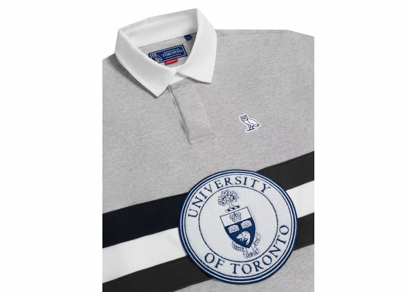 OVO U Of T Rugby Polo Heather Grey Men's - FW22 - US