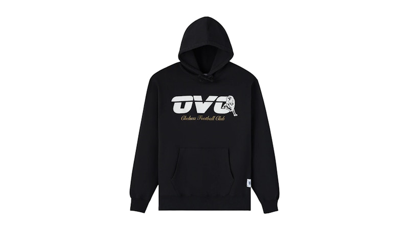 OVO x Chelsea FC Hoodie Black Men's - SS25 - US