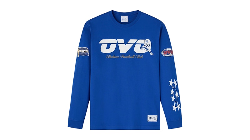 OVO x Chelsea FC Long-Sleeve T-Shirt Blue Men's - SS25 - US