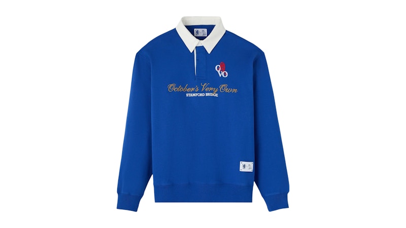 OVO x Chelsea FC Rugby Sweatshirt Blue Men's - SS25 - GB
