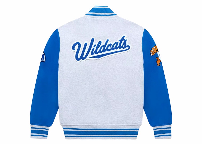 OVO x NCAA Kentucky Wildcats Fleece Varsity Jacket Heather Grey Men's ...