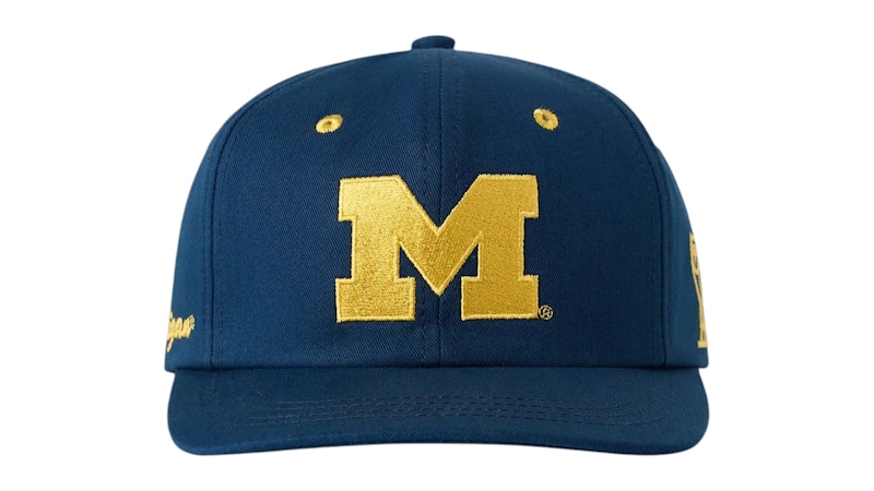 OVO x NCAA Michigan Wolverines Hat Navy Men's - SS25 - US