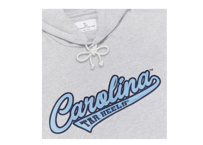 OVO x NCAA UNC Tar Heels Hoodie Ash Heather Grey Men's - SS24 - US