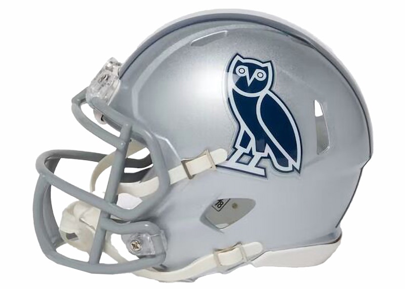 OVO x NFL Dallas Cowboys Riddell Mini Helmet Grey - SS23 - US