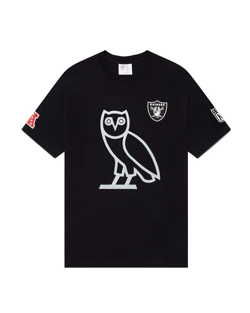 OVO x NFL Las Vegas Raiders OG Owl T-Shirt Black Men's - SS23 - US