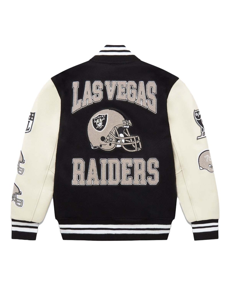OVO x NFL Las Vegas Raiders Varsity Jacket Black Men's - SS23 - US