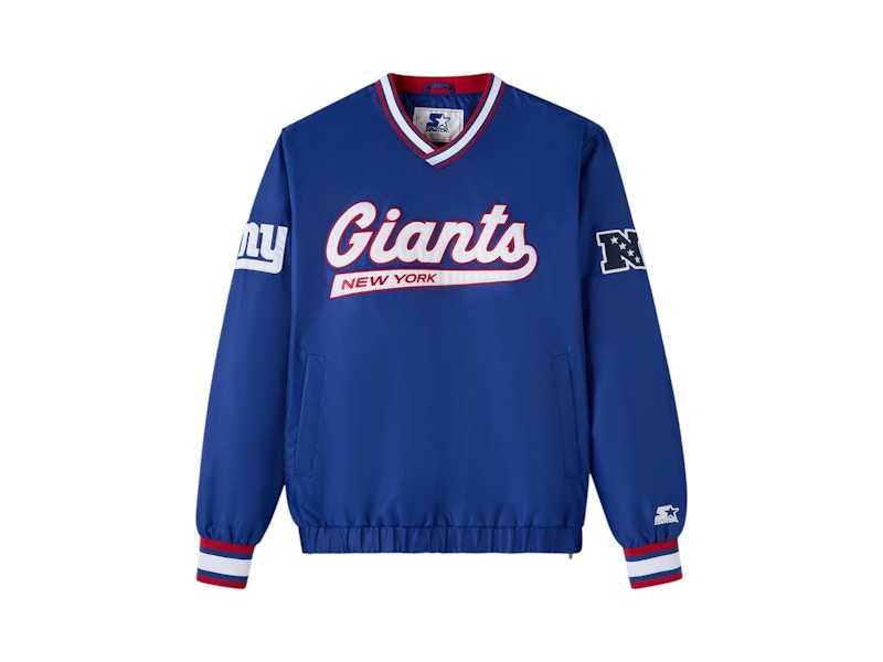 OVO x NFL New York Giants Starter Trainer Pullover Jacket Blue Men's ...