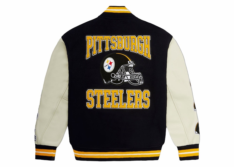 OVO x NFL Pittsburgh Steelers Varsity Jacket Black Men's - FW23 - US