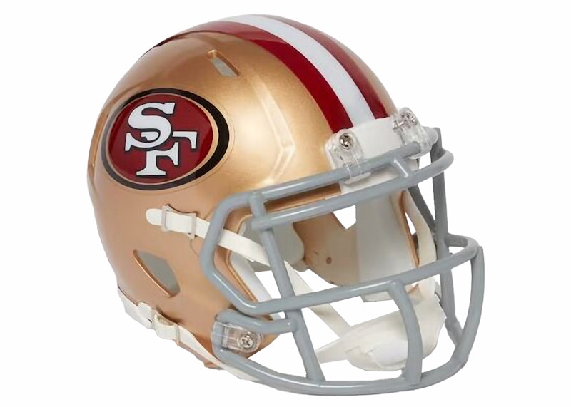 OVO x NFL San Francisco 49ers Riddell Mini Helmet Grey - SS23 - US
