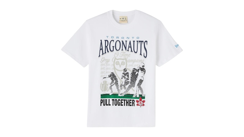 OVO x New Era CFL Toronto Argonauts T-shirt White Men's - SS25 - US