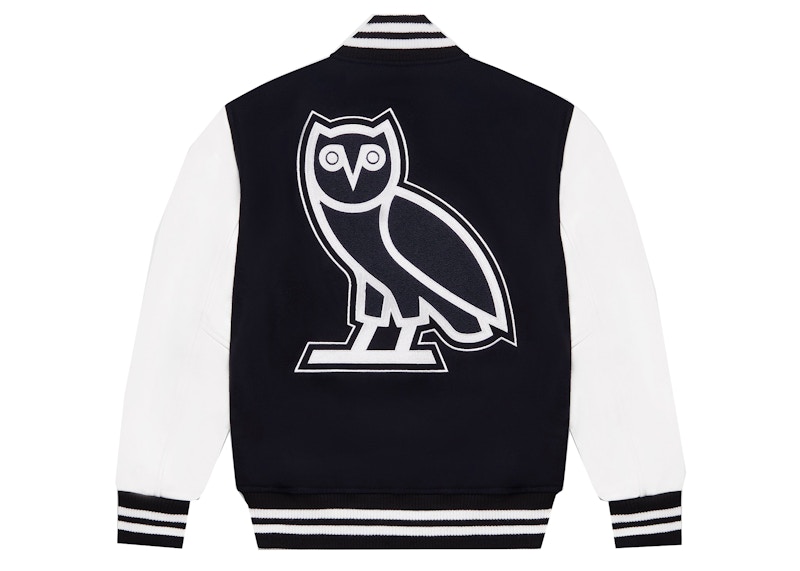 OVO x University of Toronto Varsity Jacket Navy Men's - FW21 - US