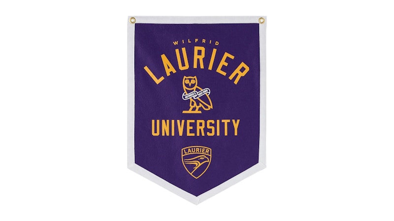 OVO x Wilfrid Laurier University Golden Hawks Banner Purple Men's ...