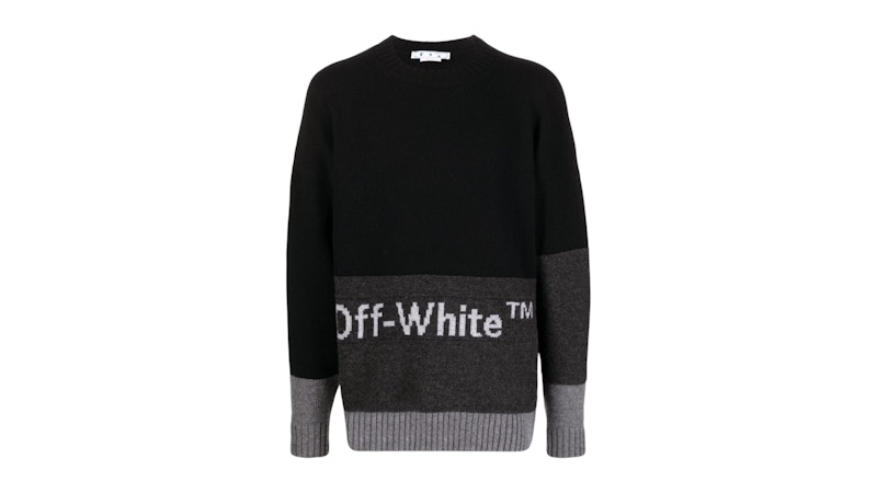 OFF-WHITE Blocked Logo Jumper Black Men's - FW24 - US