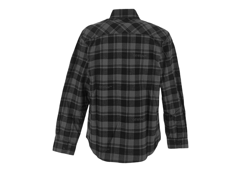 OFF-WHITE Checked Flannel Black/Grey Men's - FW23 - US