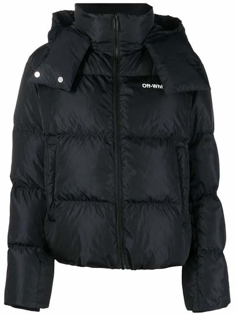 OFF-WHITE Diag Regular Puffer Jacket Black/White - FW22 - US