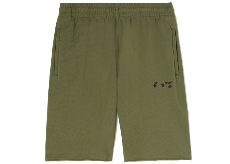 OFF-WHITE Logo Sweatpants Green/Black Men's - FW21 - US