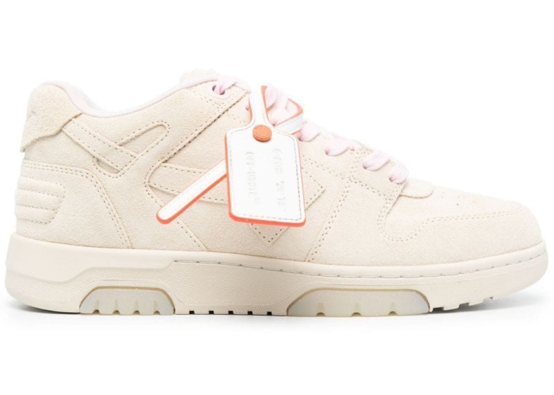 Off-White Out Of Office Suede Beige Pink Men's - OMIA189F23-LEA006-6161 ...