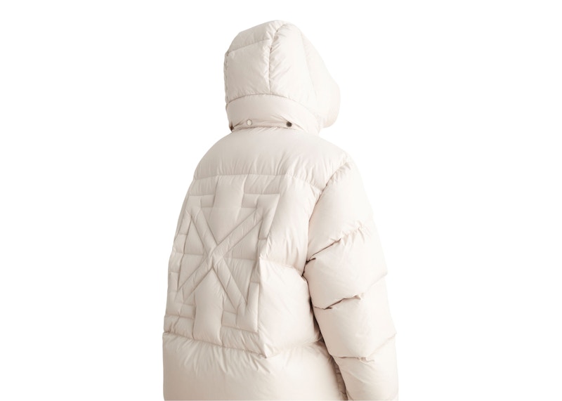 OFF-WHITE Peach Ny Arrow Over Puffer White - FW22 - US
